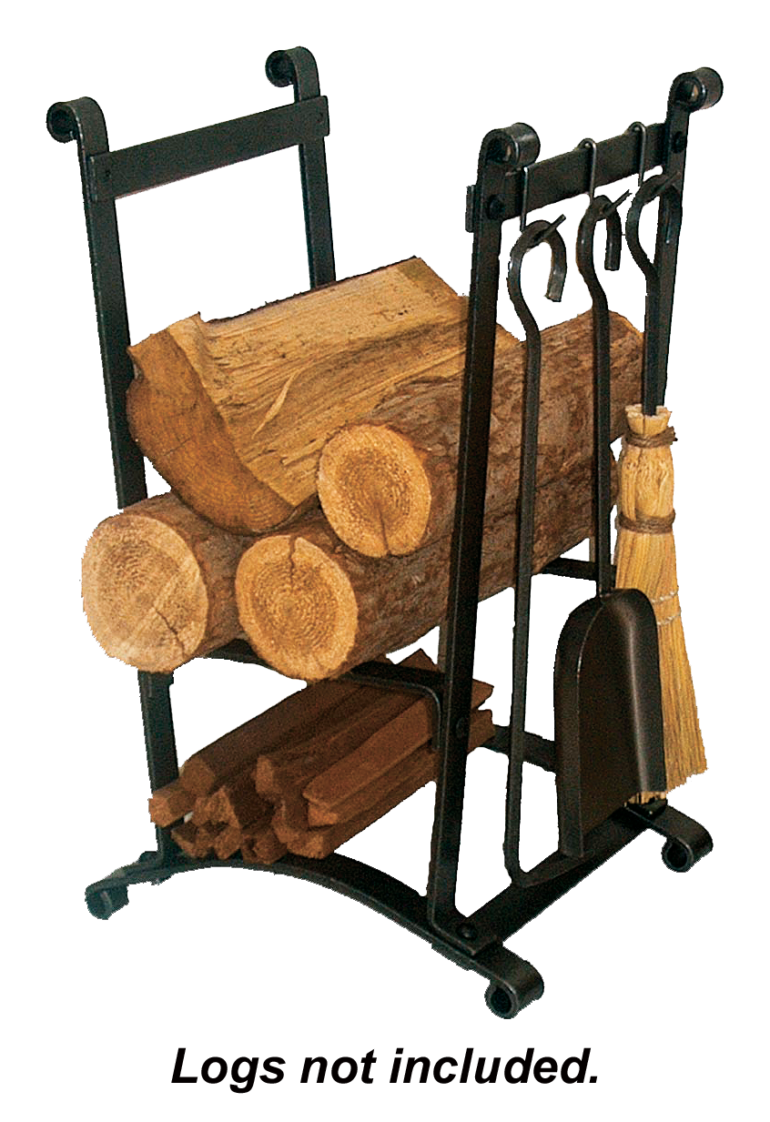 Enclume Compact Curved Fireplace Log Rack with Tools | Bass Pro Shops